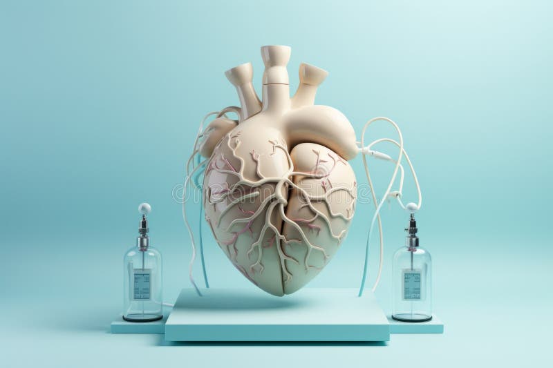 Futuristic Volumetric Model of the Human Heart. Prototype of a Human ...