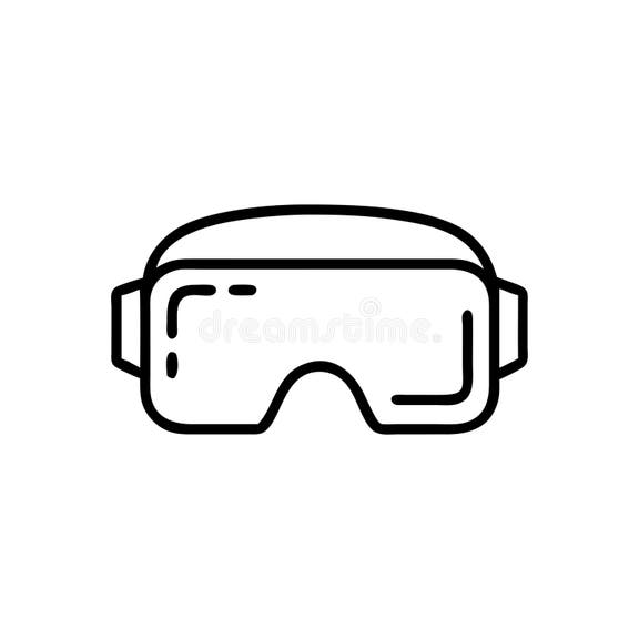 Futuristic VR Goggles for Immersive Experiences Stock Vector ...