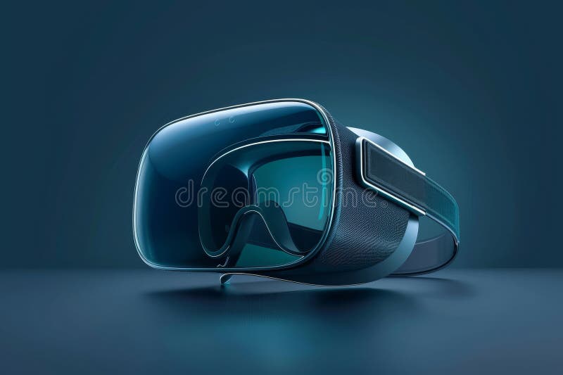Futuristic VR Goggles with Transparent Visor, Showcasing Advanced ...