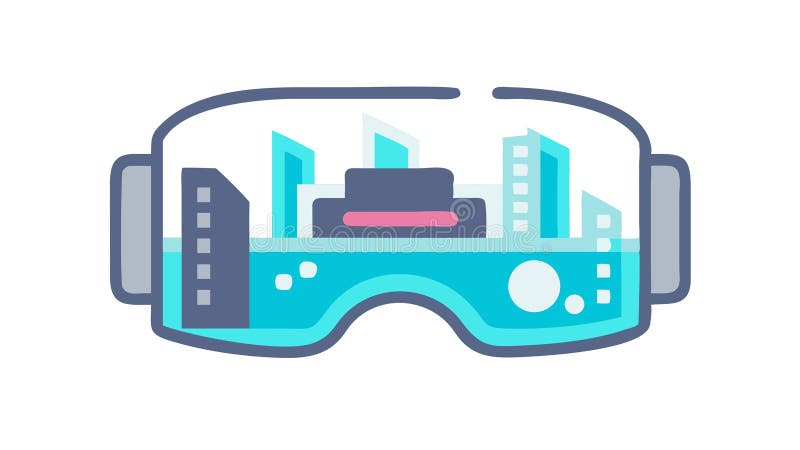 Futuristic VR Headset: Immersive Urban Simulation, Vector Design Generative AI Stock Vector ...