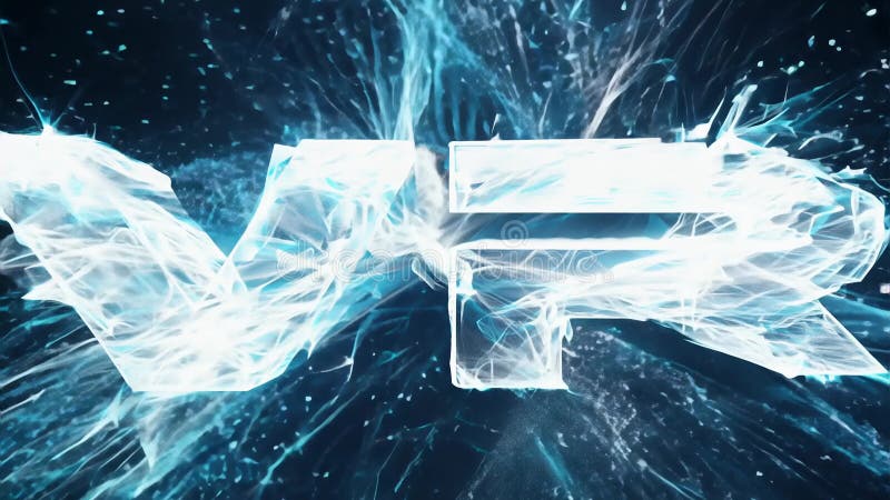 Futuristic VR Logo Animation with Dynamic Particle Effects Stock Video ...