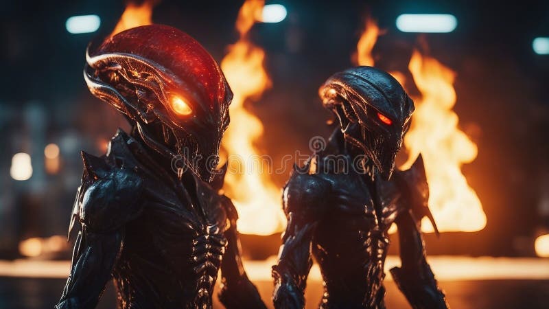 Walking Alien Monster Profile Stock Illustrations – 1 Walking Alien ...