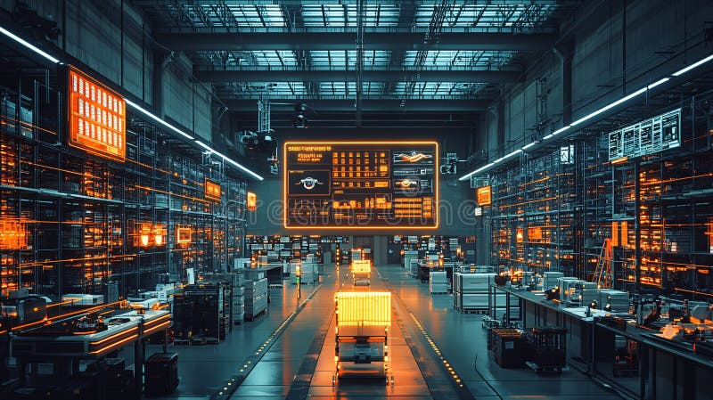 Future Technology Sense Store Stock Illustration - Illustration of ...