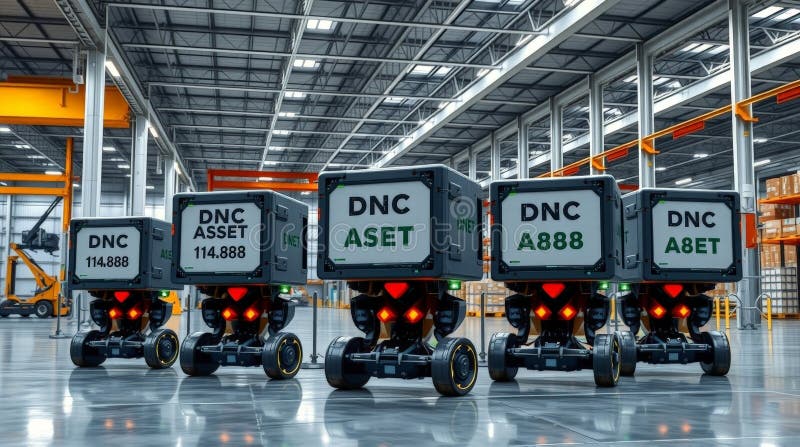 Futuristic Warehouse Automation. Advanced Autonomous Transport System ...