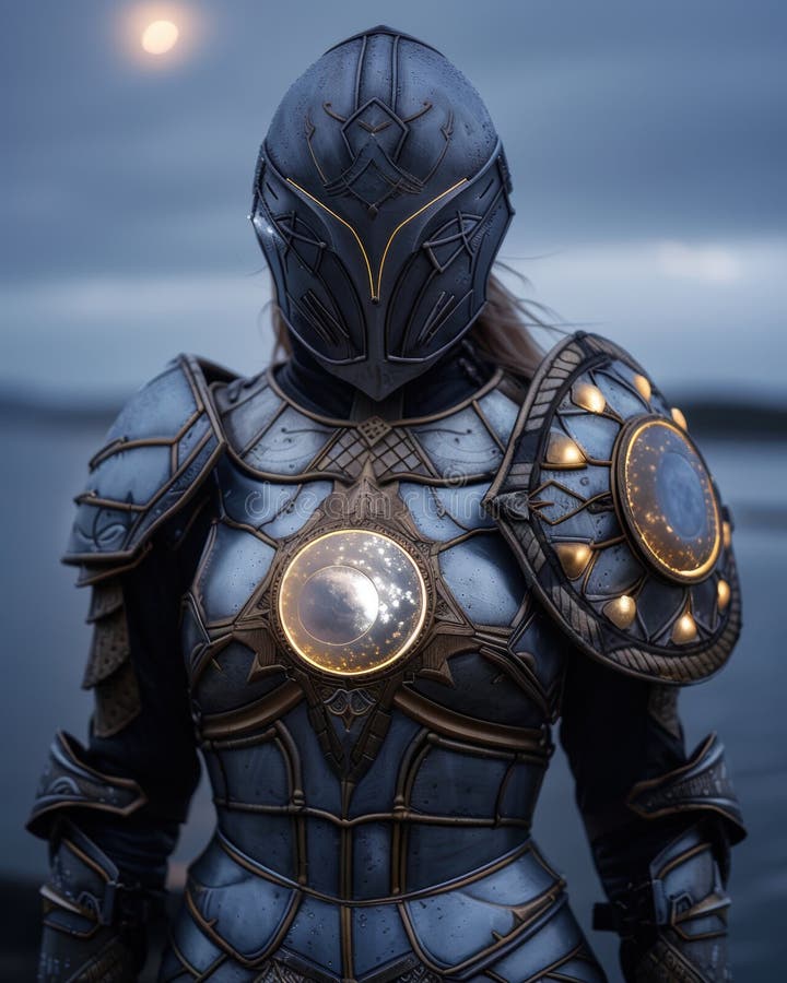 Futuristic Warrior in Uniform, Armed with Gun, 3d Rendering Stock ...