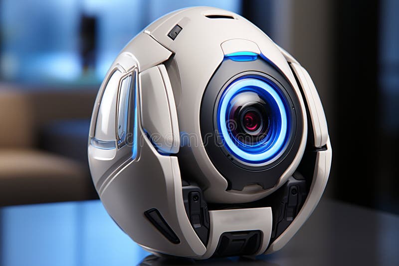 Futuristic Watcher, Robotic Man Security Camera Ensures Automated ...