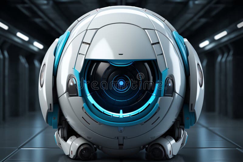 Futuristic Watcher, Robotic Man Security Camera Ensures Automated ...