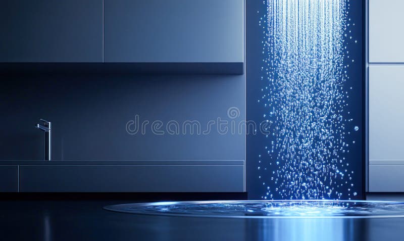 Futuristic Water Purification System in Smart Home Environment Stock ...