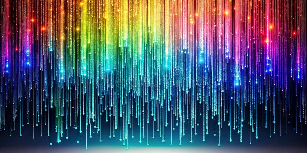 A Futuristic Waterfall of Binary Code Dynamic Abstract Wallpaper for ...