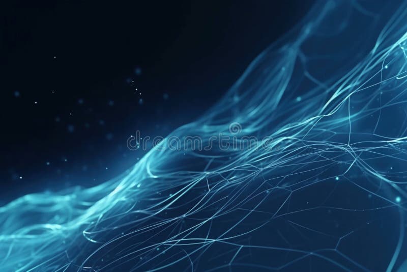 Futuristic Wave. Abstract Technology Background. Analytical ...