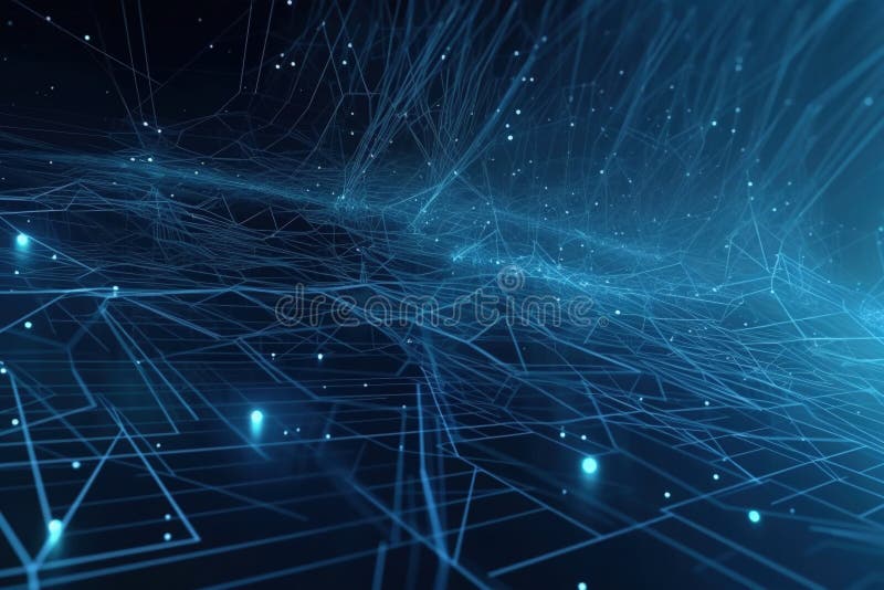 Futuristic Wave. Abstract Technology Background. Analytical ...