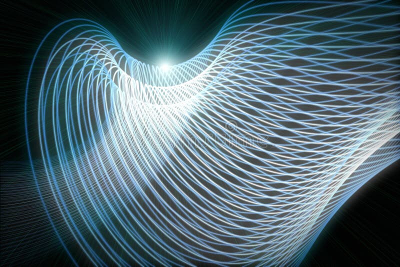 Futuristic Wave Design with Lights Stock Image - Image of digital ...