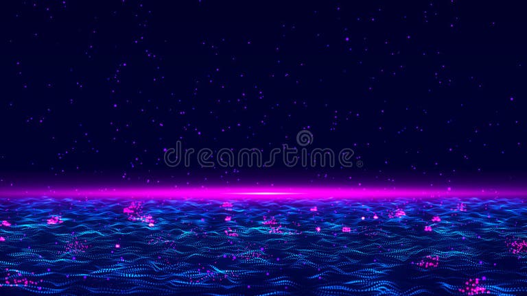 Abstract Connection Art Network Structure Data Flow Lines Stock ...