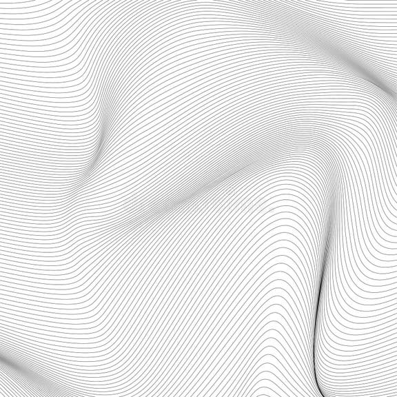 Futuristic Wavy Grid. Mesh Warp Texture Stock Vector - Illustration of ...