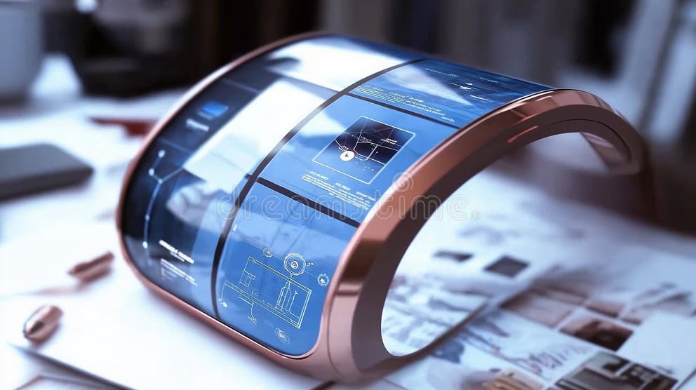 Futuristic Wearable Device with Holographic Display and Advanced ...
