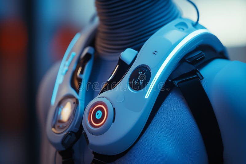 Futuristic Wearable Technology Concept Stock Illustration ...