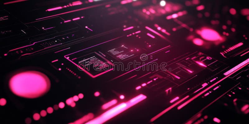 A Futuristic Web Design Concept with Dark Backgrounds, Neon Pink ...
