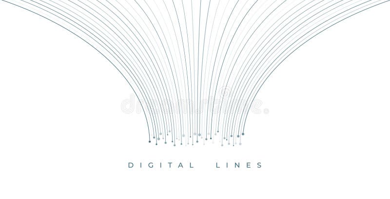 Futuristic Web Digital Line Pattern Techno Background Design Stock ...