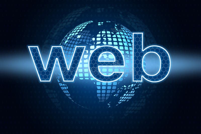 Futuristic Web Hologram with Digital Earth Abstract Technology ...