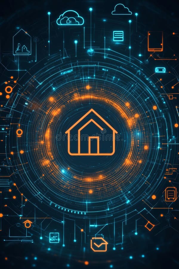 A Futuristic Web Interface in a Circular Design with Radiant Smart Home ...