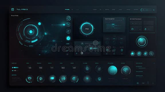Futuristic Web Interface Featuring Neon Buttons and a Smooth Dark Mode ...