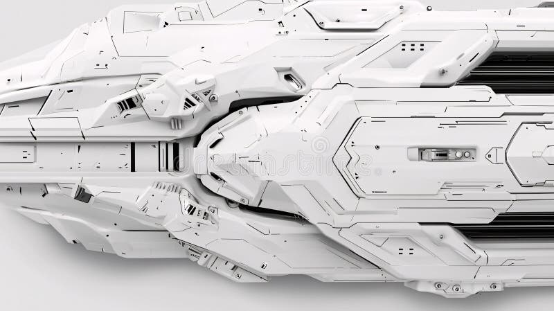 Futuristic White Biomechanical Textures, with Organic Lines, Evoke Sci ...