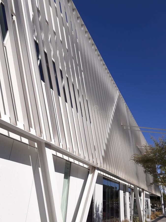 Futuristic White Building in Phoenix, Arizona. Editorial Stock Image ...
