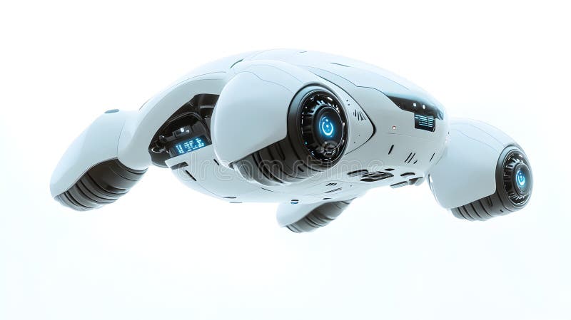 Futuristic AI Drone Concept Stock Image - Image of engine, aerial ...