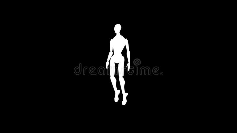 Futuristic White Humanoid Android Robot Flying Levitating Towards ...