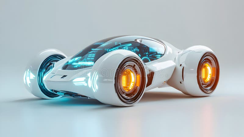 Futuristic AI-Generated Vehicle Stock Photo - Image of isolated ...