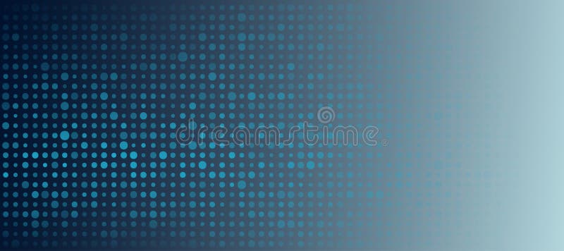 Futuristic Blue Dotted Technology Background Stock Vector ...