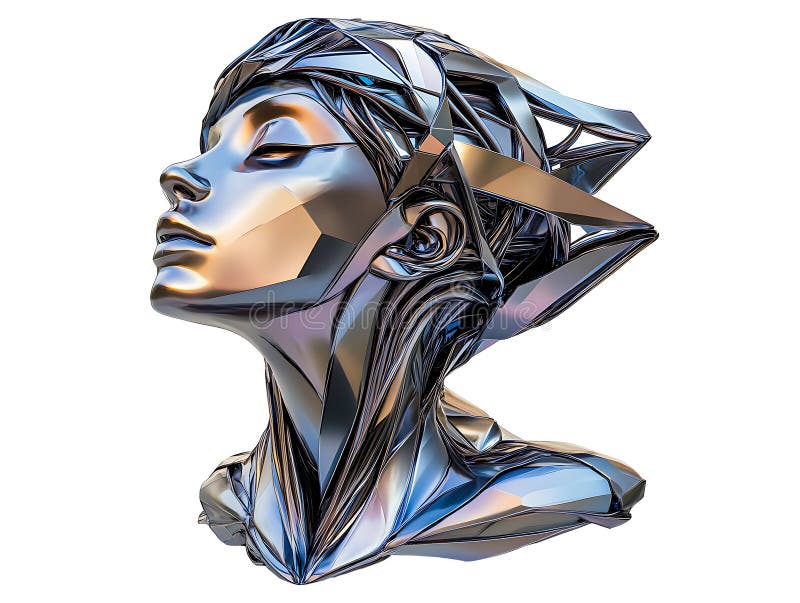 Futuristic Wig Design, Ai Generated Stock Illustration - Illustration ...