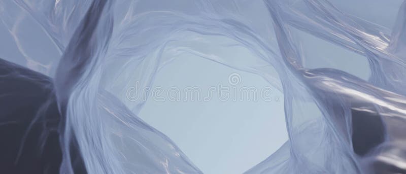 Futuristic Wireframe Structures with Transparent Surfaces and Complex ...