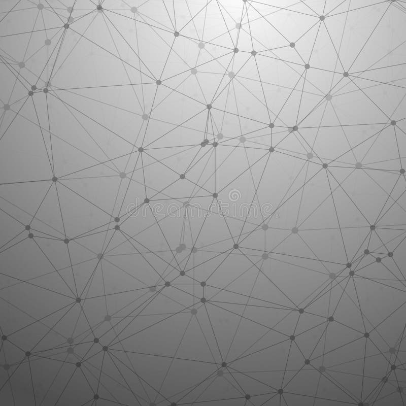 Futuristic Wireframe Vector Background. Polygonal Network Textur Stock ...