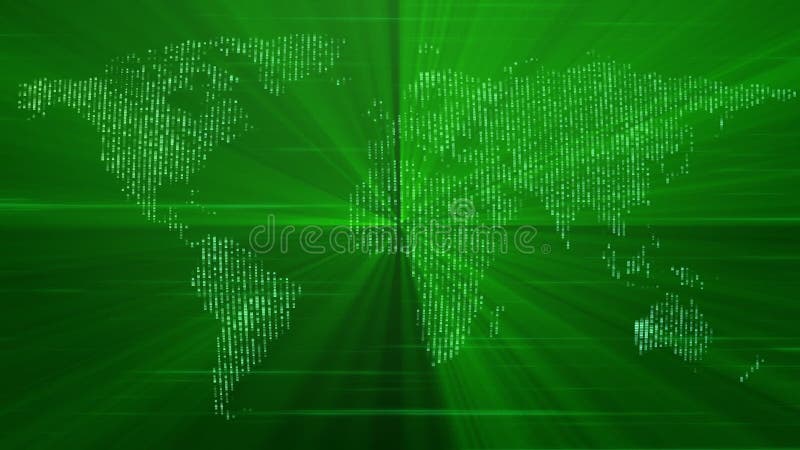 Futuristic World Map and Lights in Motion, Loop HD 1080p Stock Video ...