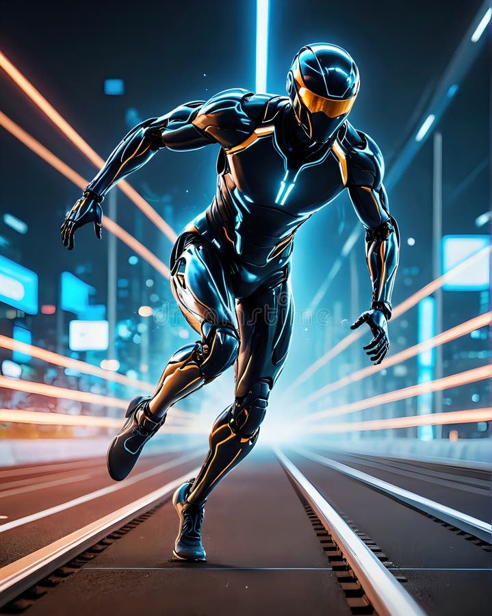 Neon Velocity: the Cybernetic Sprint through the Future Stock ...