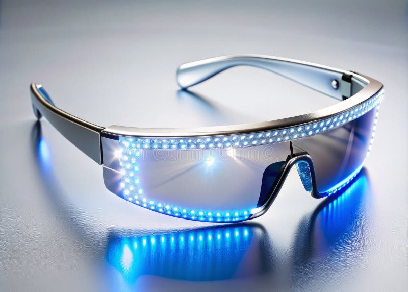 Futuristic WrapAround Sunglasses with Microscopic LED Lights Advanced ...