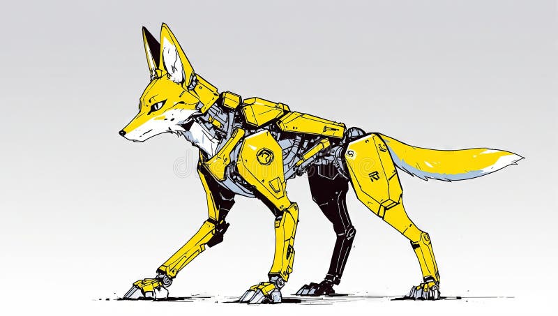 Futuristic Yellow Fox Robot Stock Photos - Free & Royalty-Free Stock ...