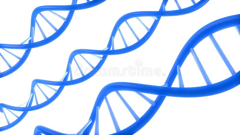 Blauer DNA-Strang stock abbildung. Illustration von forschung - 11883993