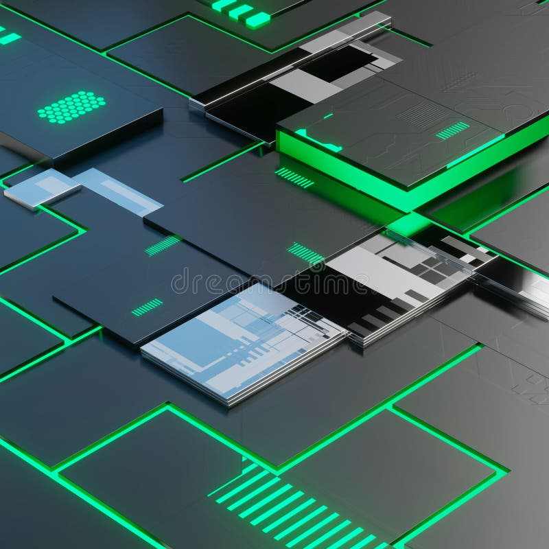 Futurstic Technology Cubes Stock Illustrations – 10 Futurstic ...