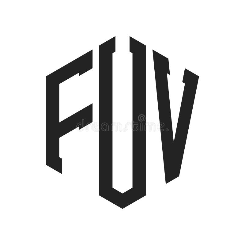 FUV Logo Design. Initial Letter FUV Monogram Logo Using Hexagon Shape ...