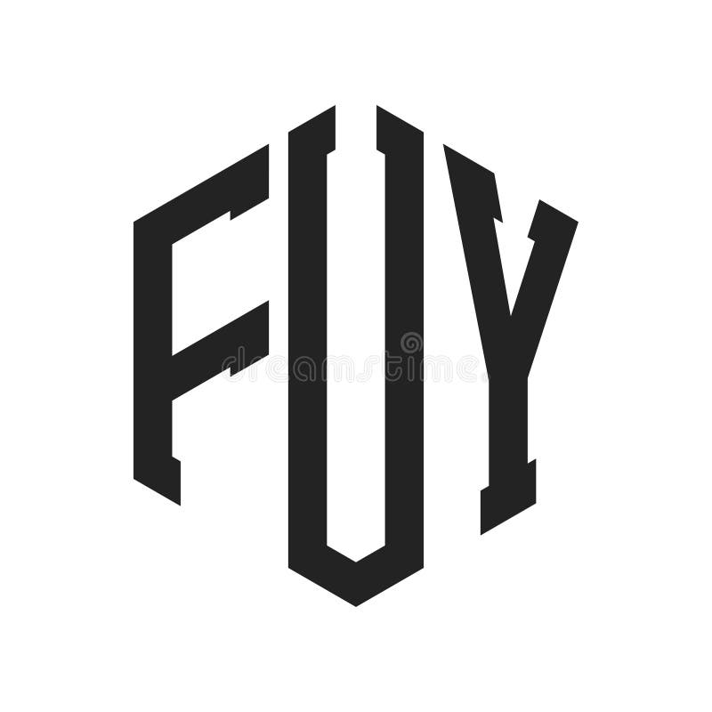 FUY Logo Design. Initial Letter FUY Monogram Logo Using Hexagon Shape ...