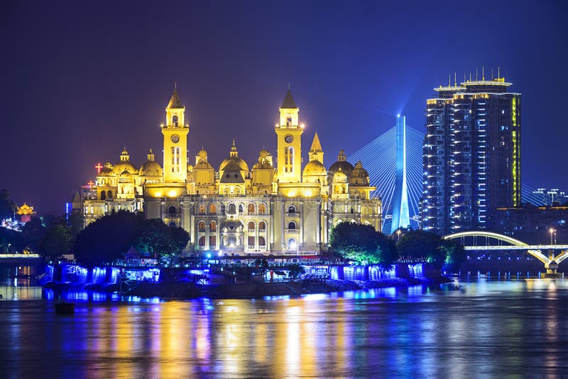 Fuzhou, China stockbild. Bild von finanziell, hauptstadt - 42180777