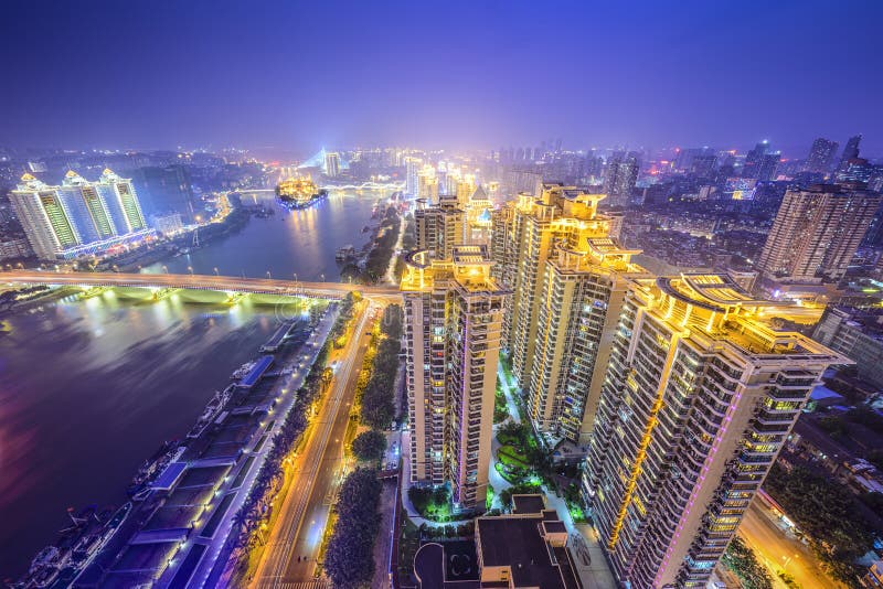 Fuzhou, China stock photo. Image of asian, fujian, financial - 43809662
