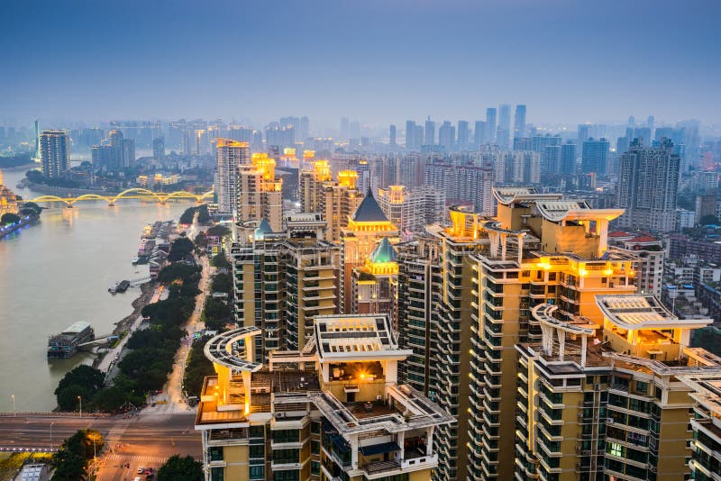 Fuzhou China Skyline stock image. Image of river, city - 69097167