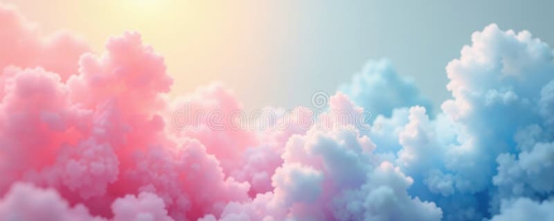 Fuzzy Blend, Pink, Light Blue, Pale Yellow Hues , Gentle, Fuzzy Stock ...