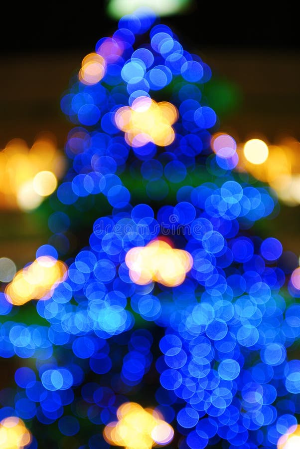 Fuzzy Christmas Tree stock photo. Image of lights, green - 12214530