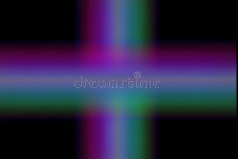 Fuzzy Lines on Black Background Colors Stock Illustration ...