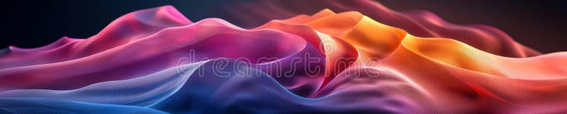 Fuzzy Mountain Shapes Blending into Each Other Spectrum Seamlessly ...