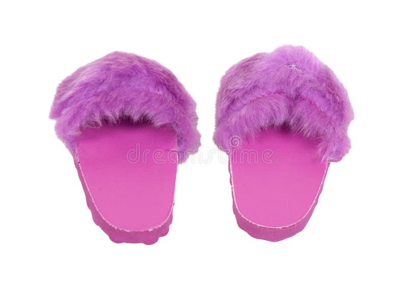 Pink slippers top view stock photo. Image of shoes, clothing - 4547096
